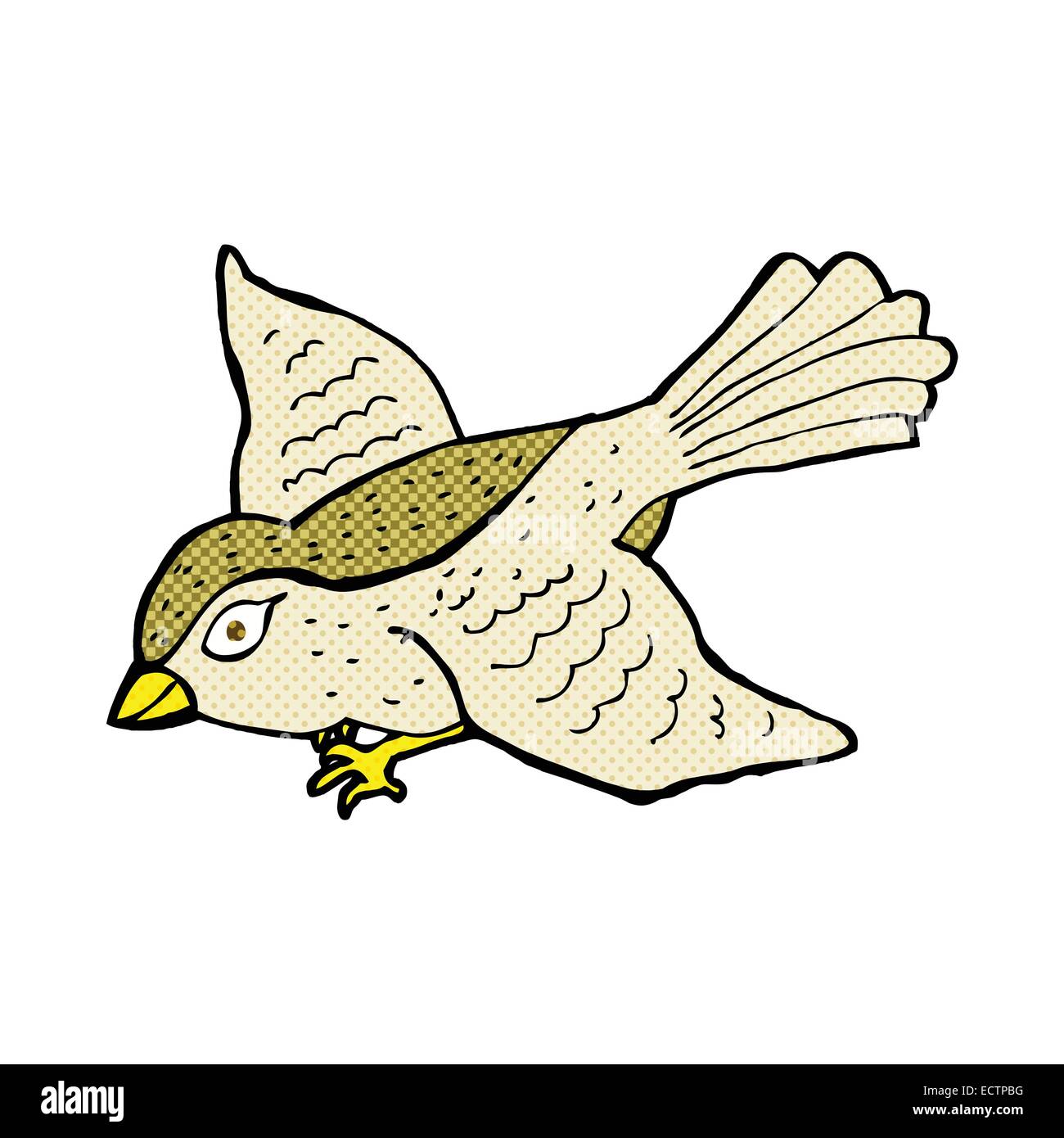 retro comic book style cartoon flying bird Stock Vector Image & Art - Alamy