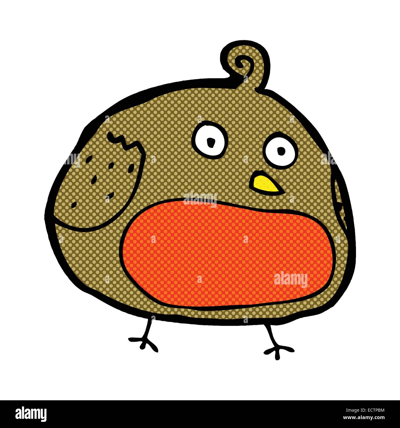 retro comic book style cartoon robin Stock Vector Image & Art - Alamy