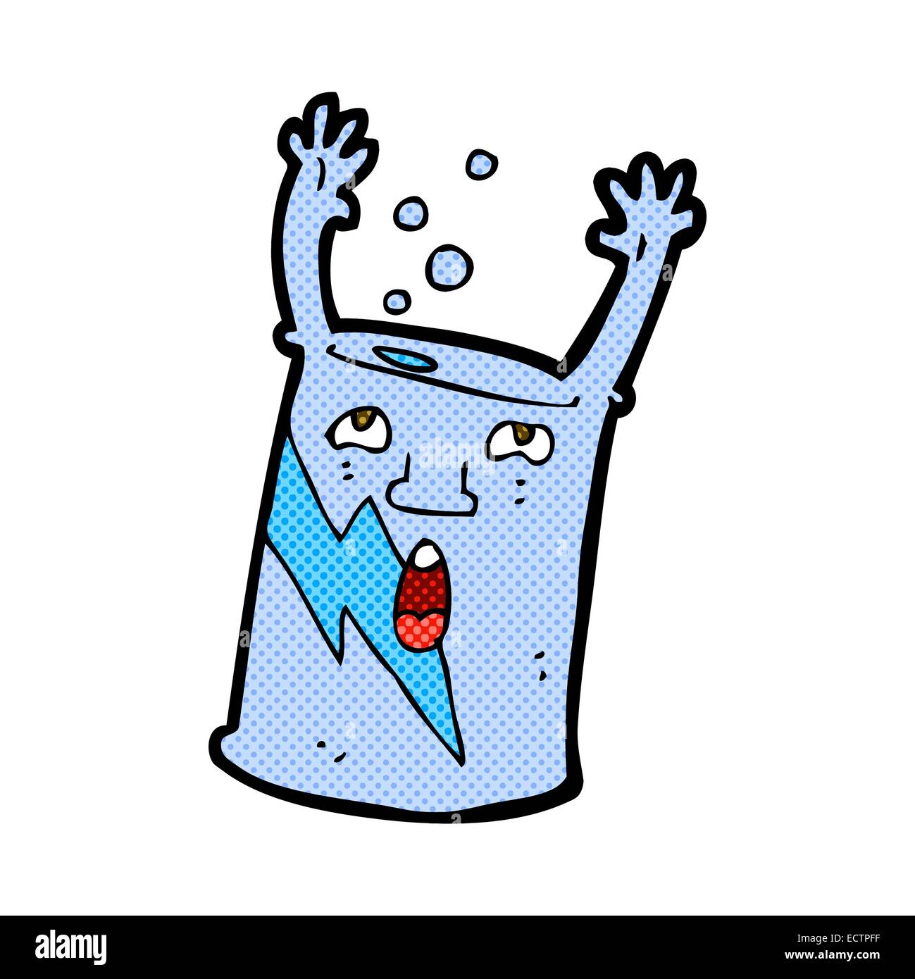 retro comic book style cartoon soda can character Stock Vector Image ...