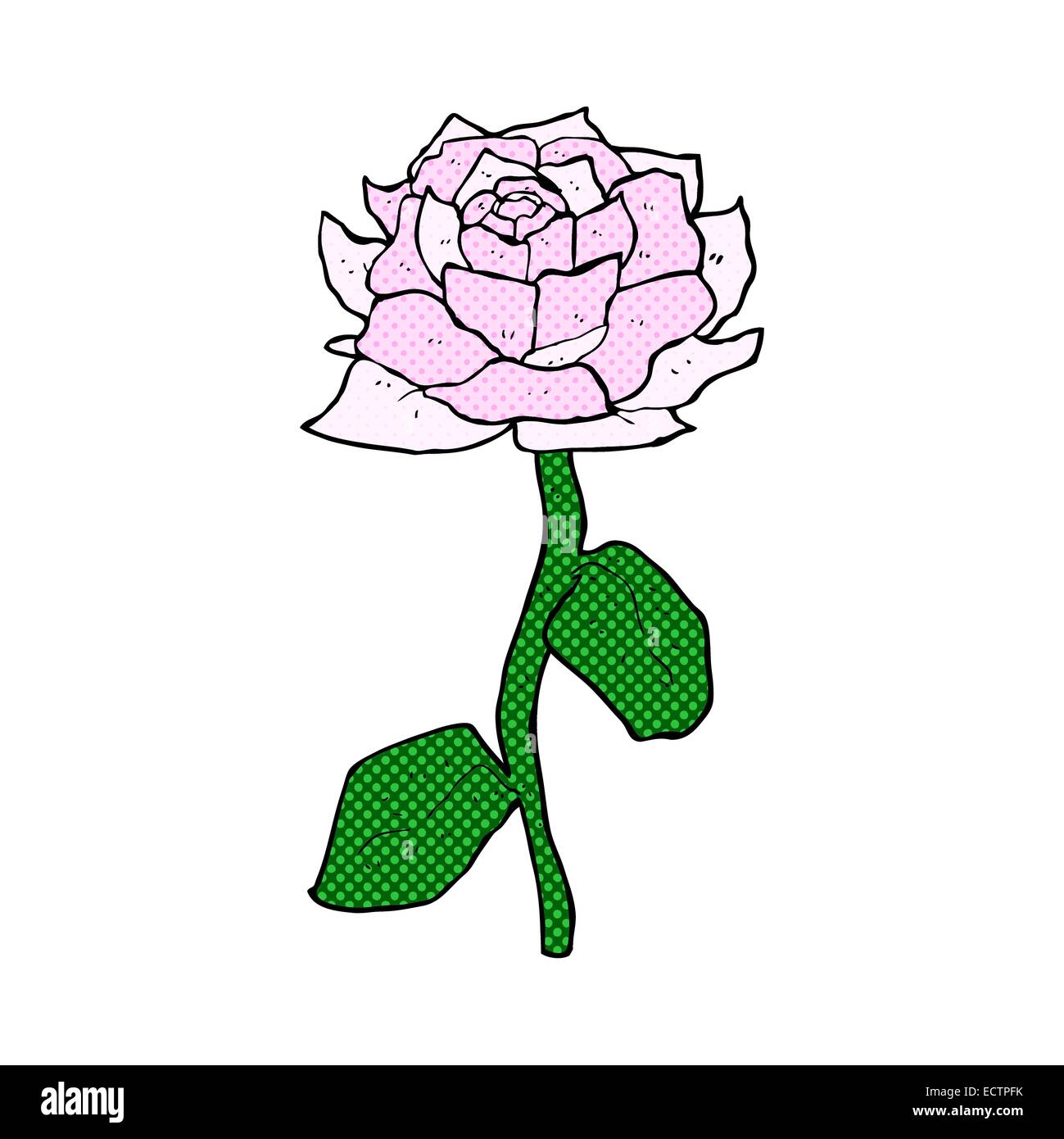 rose retro comic book style cartoon Stock Vector Image & Art - Alamy
