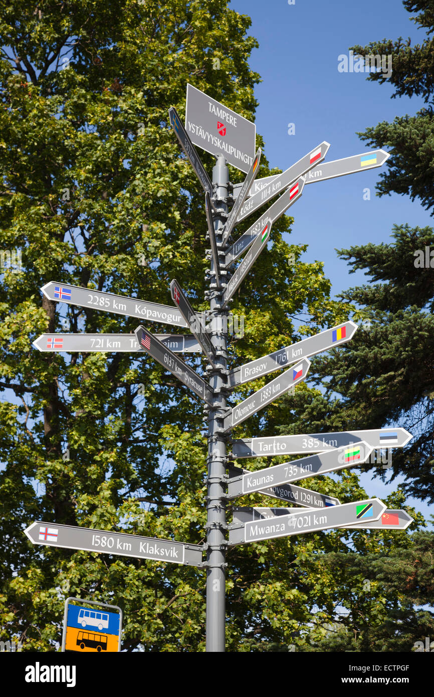 Finland road signs hi-res stock photography and images - Alamy