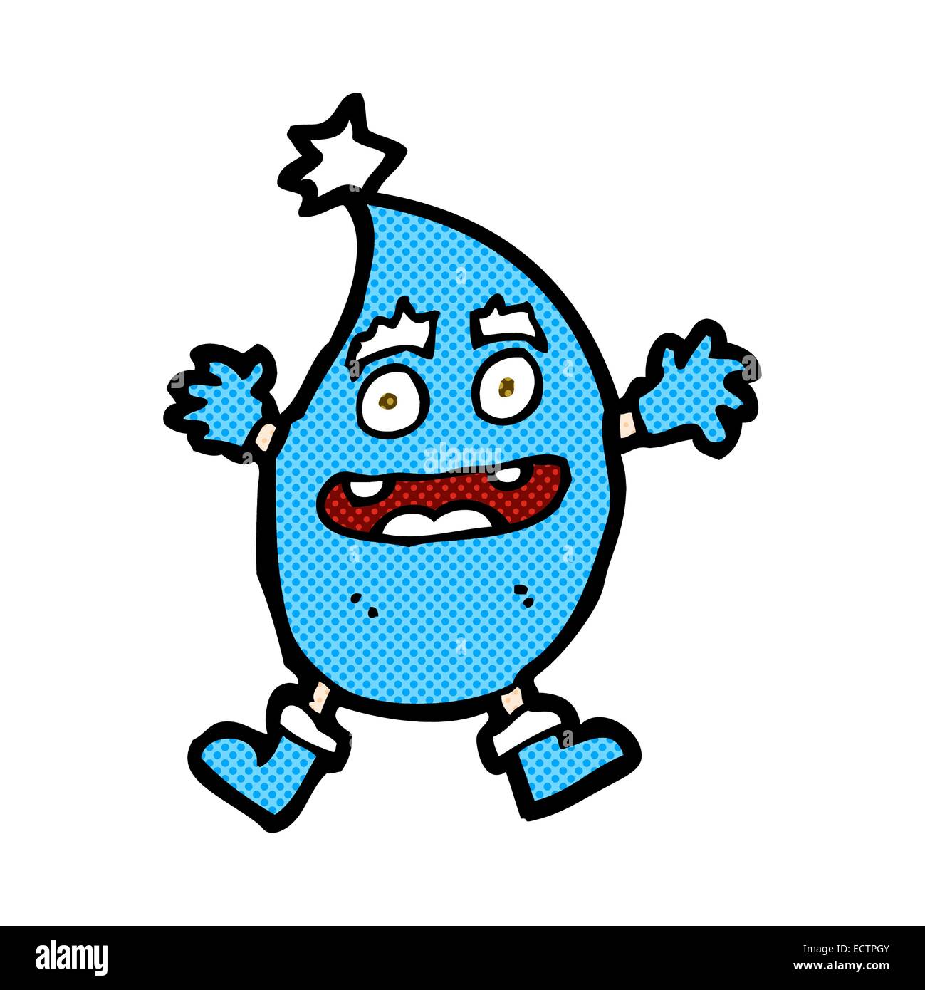 Cartoon character book water drop hi-res stock photography and images ...