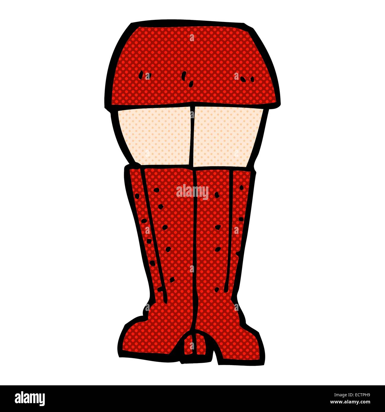 retro comic book style cartoon legs Stock Vector Image & Art - Alamy