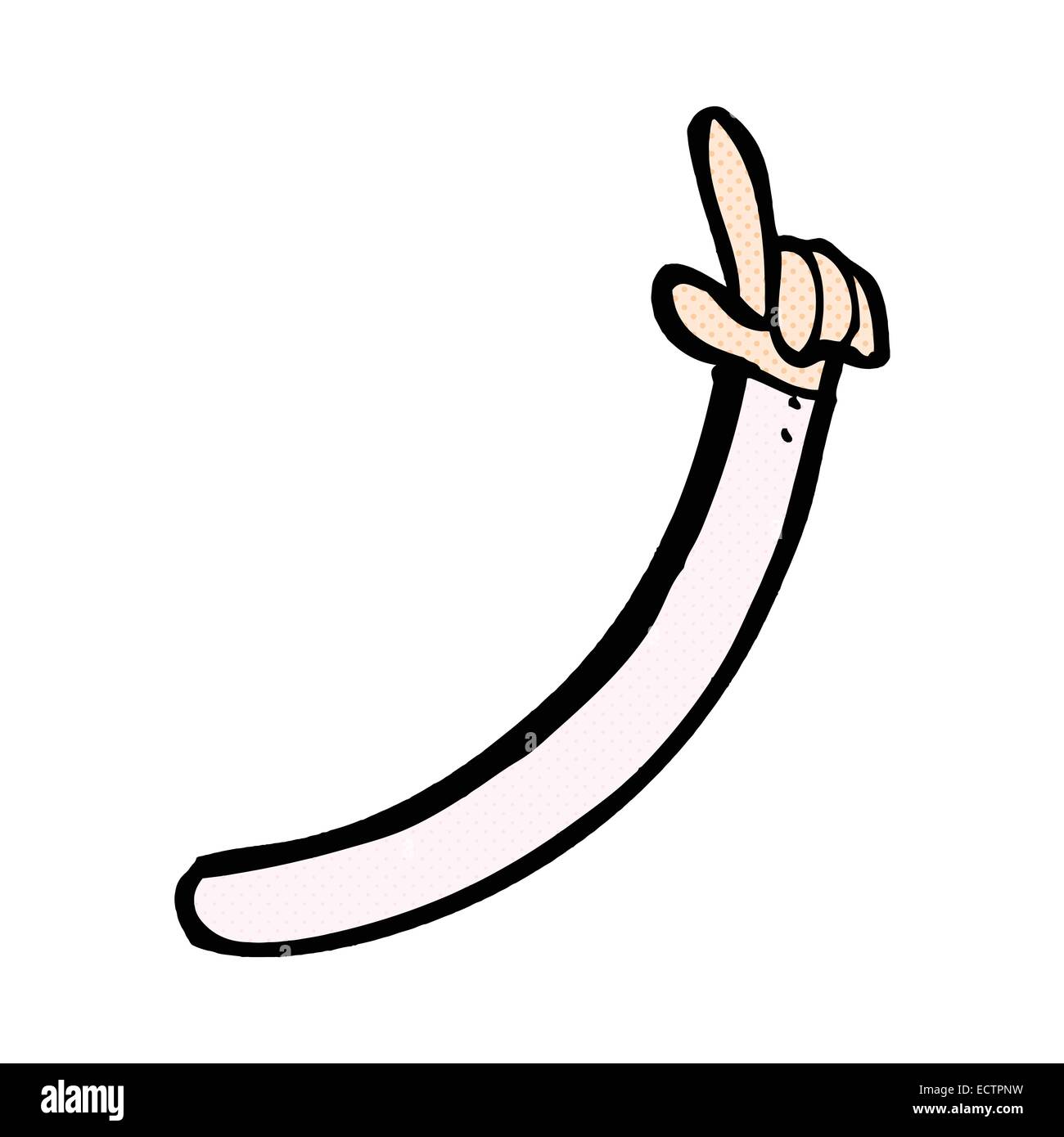 retro comic book style cartoon pointing arm Stock Vector Image & Art ...