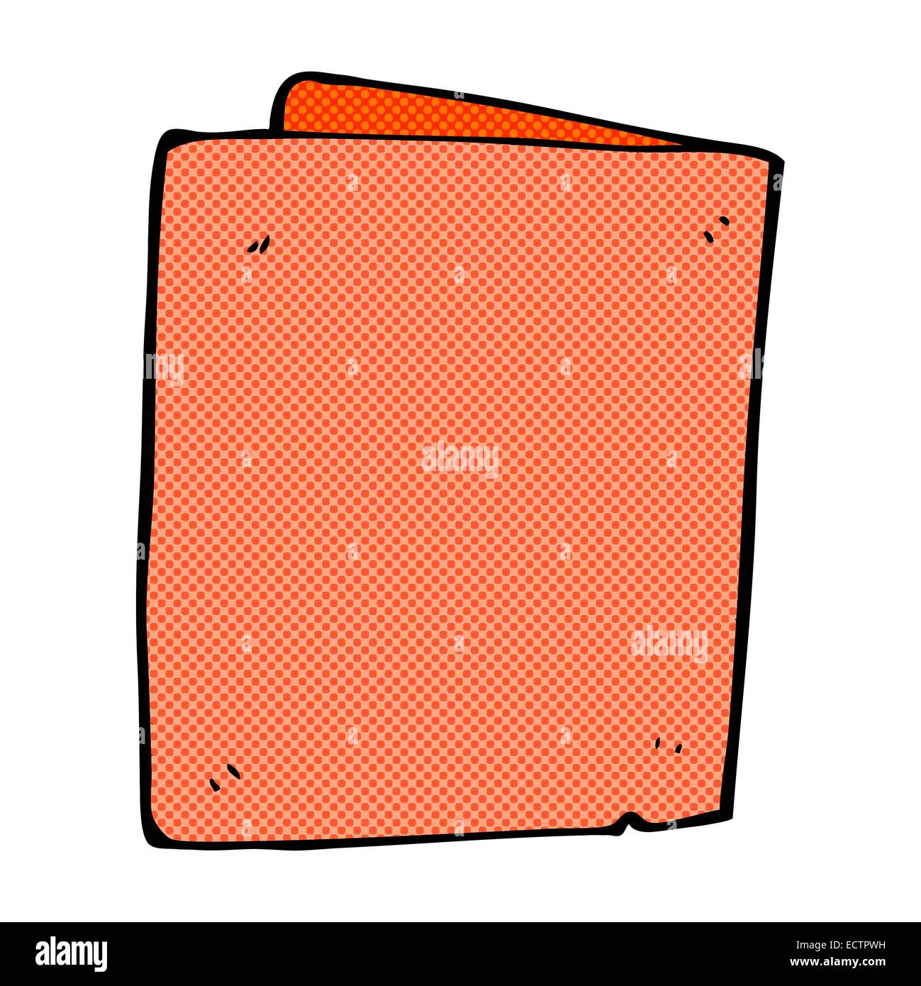 retro comic book style cartoon folded card Stock Vector Image & Art - Alamy