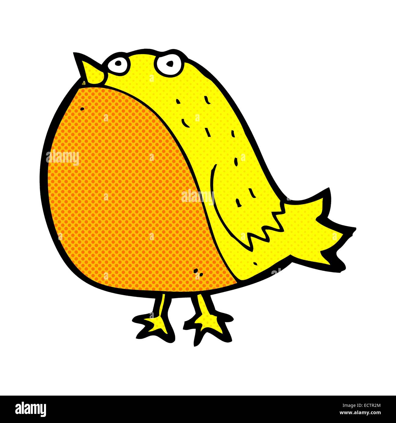 retro comic book style cartoon fat bird Stock Vector Image & Art - Alamy