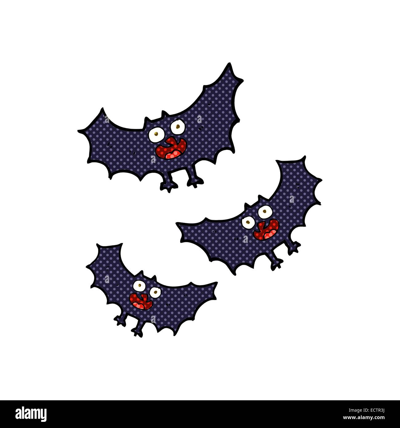 retro comic book style cartoon bats Stock Vector Image & Art - Alamy