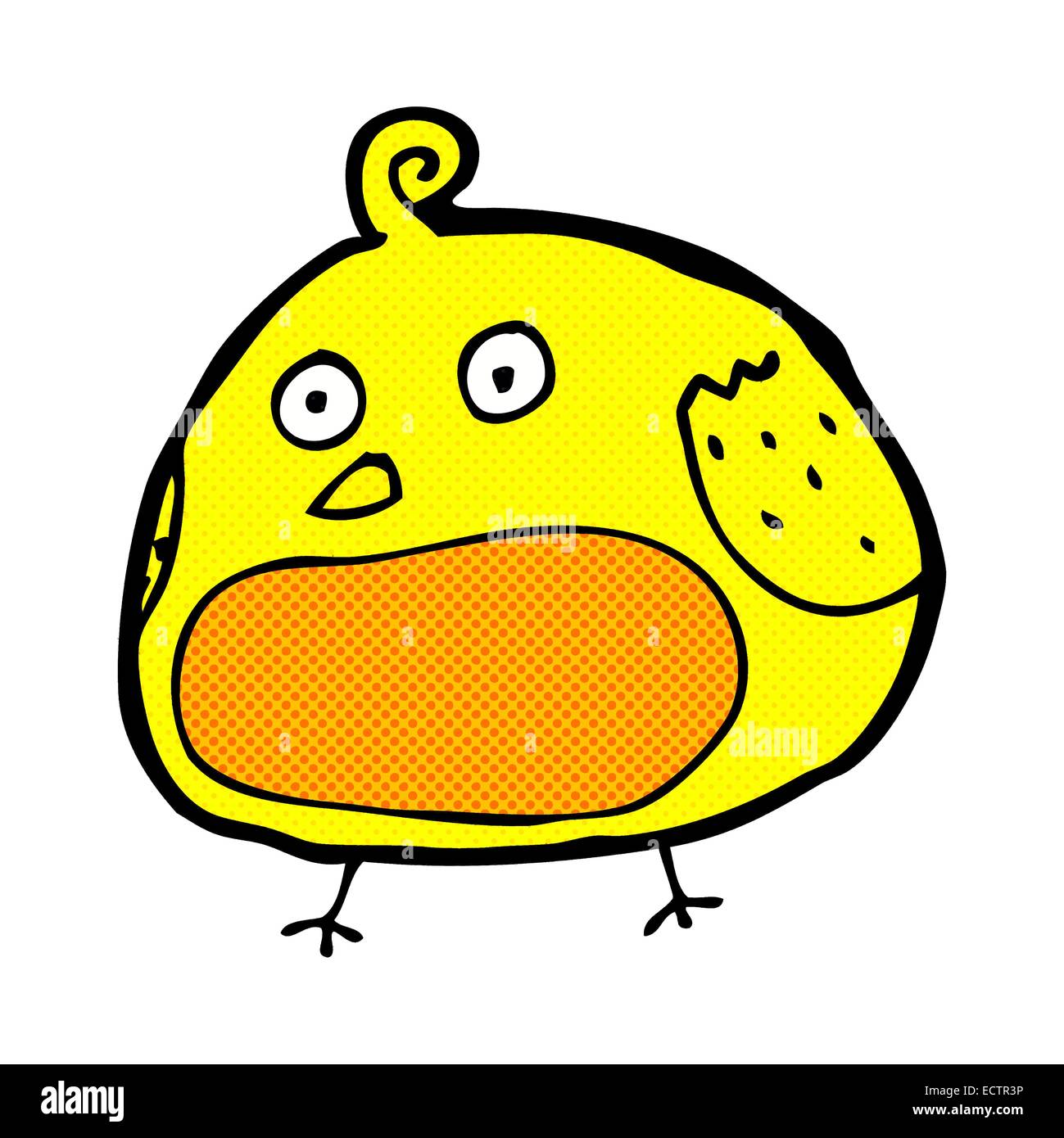 retro comic book style cartoon bird Stock Vector Image & Art - Alamy