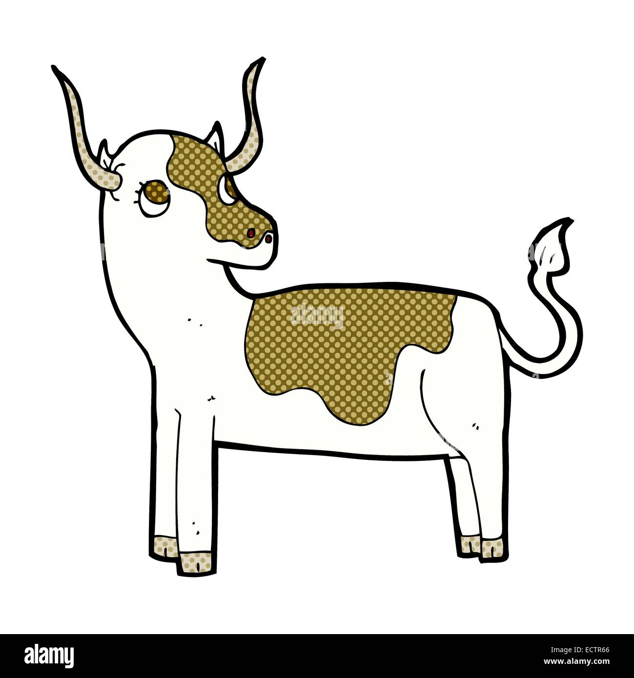 retro comic book style cartoon cow Stock Vector Image & Art - Alamy