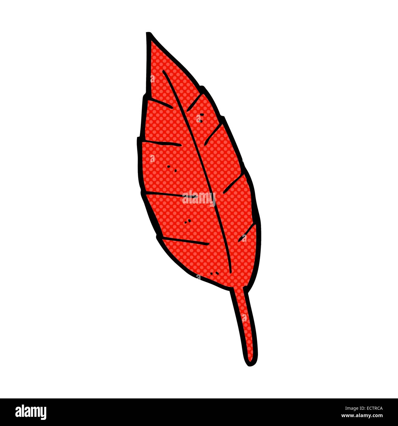 retro comic book style cartoon leaf Stock Vector Image & Art - Alamy