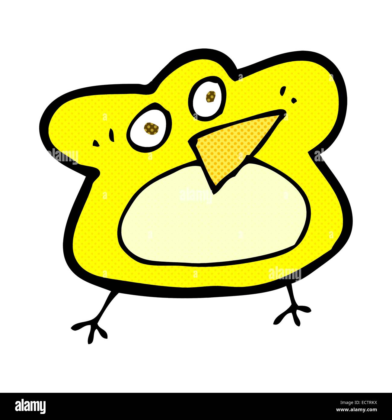 funny retro comic book style cartoon bird Stock Vector Image & Art - Alamy