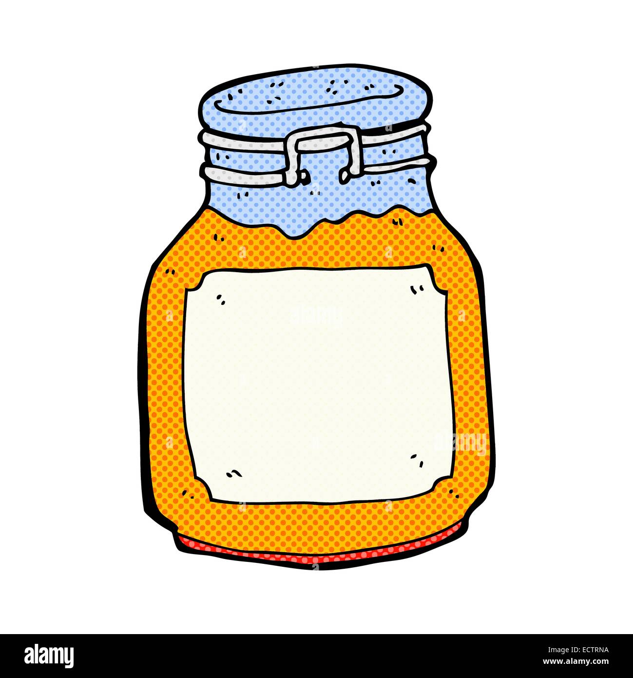 retro comic book style cartoon marmalade preserve Stock Vector Image ...