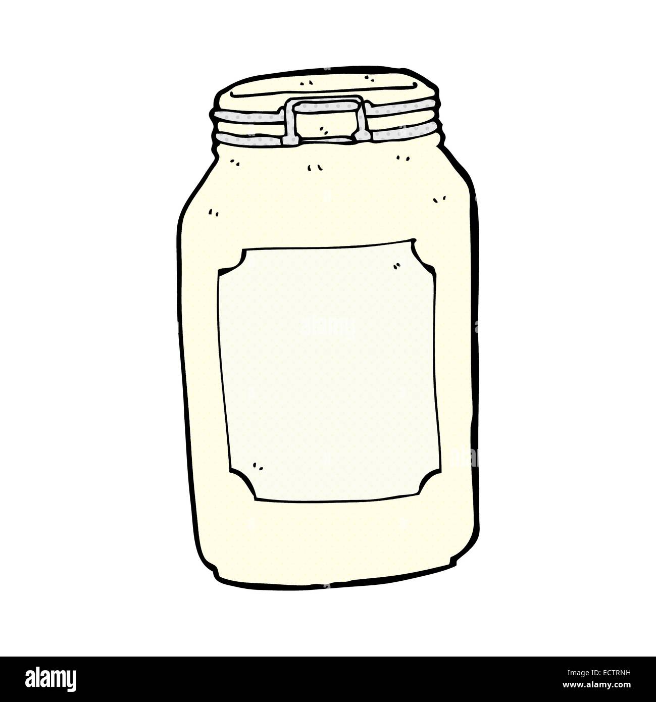 retro comic book style cartoon jar Stock Vector Image & Art - Alamy