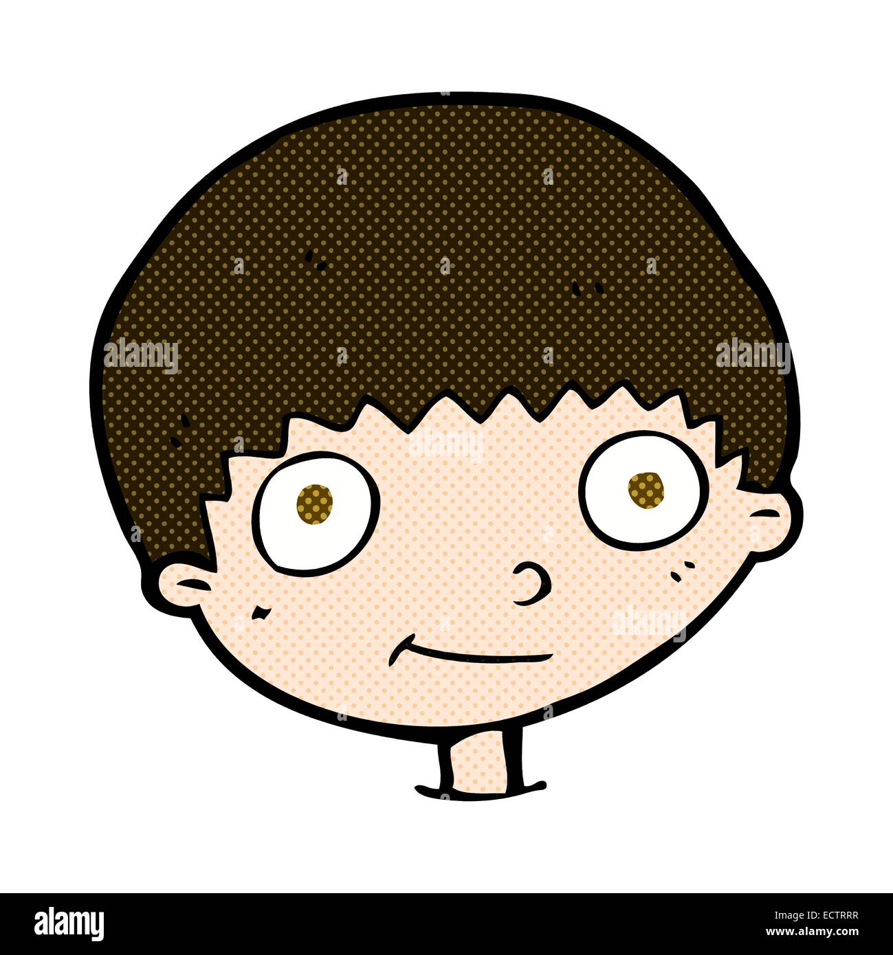 retro comic book style cartoon happy boy Stock Vector Image & Art - Alamy