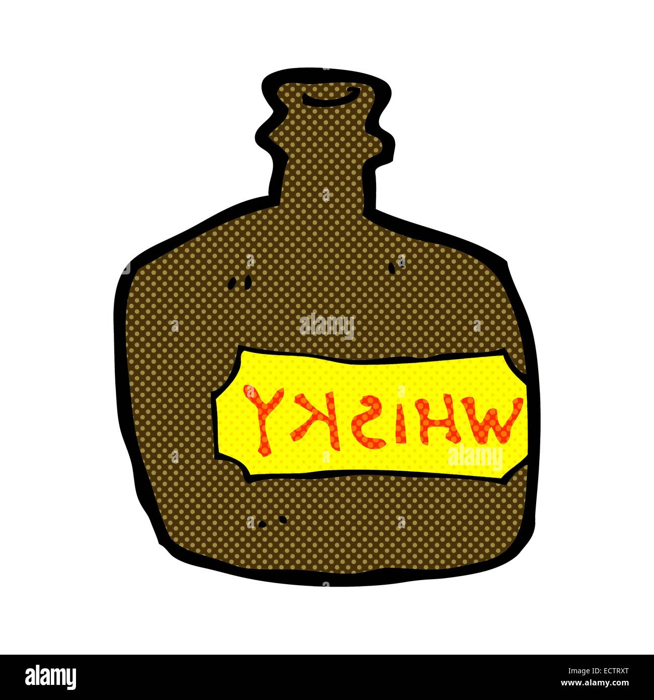 retro comic book style cartoon whisky jar Stock Vector Image & Art - Alamy