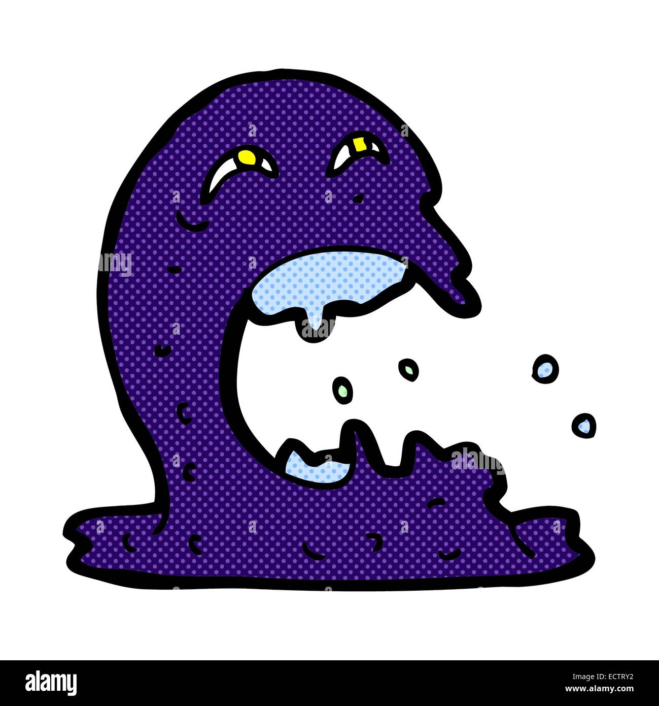 retro comic book style cartoon gross ghost Stock Vector Image & Art - Alamy