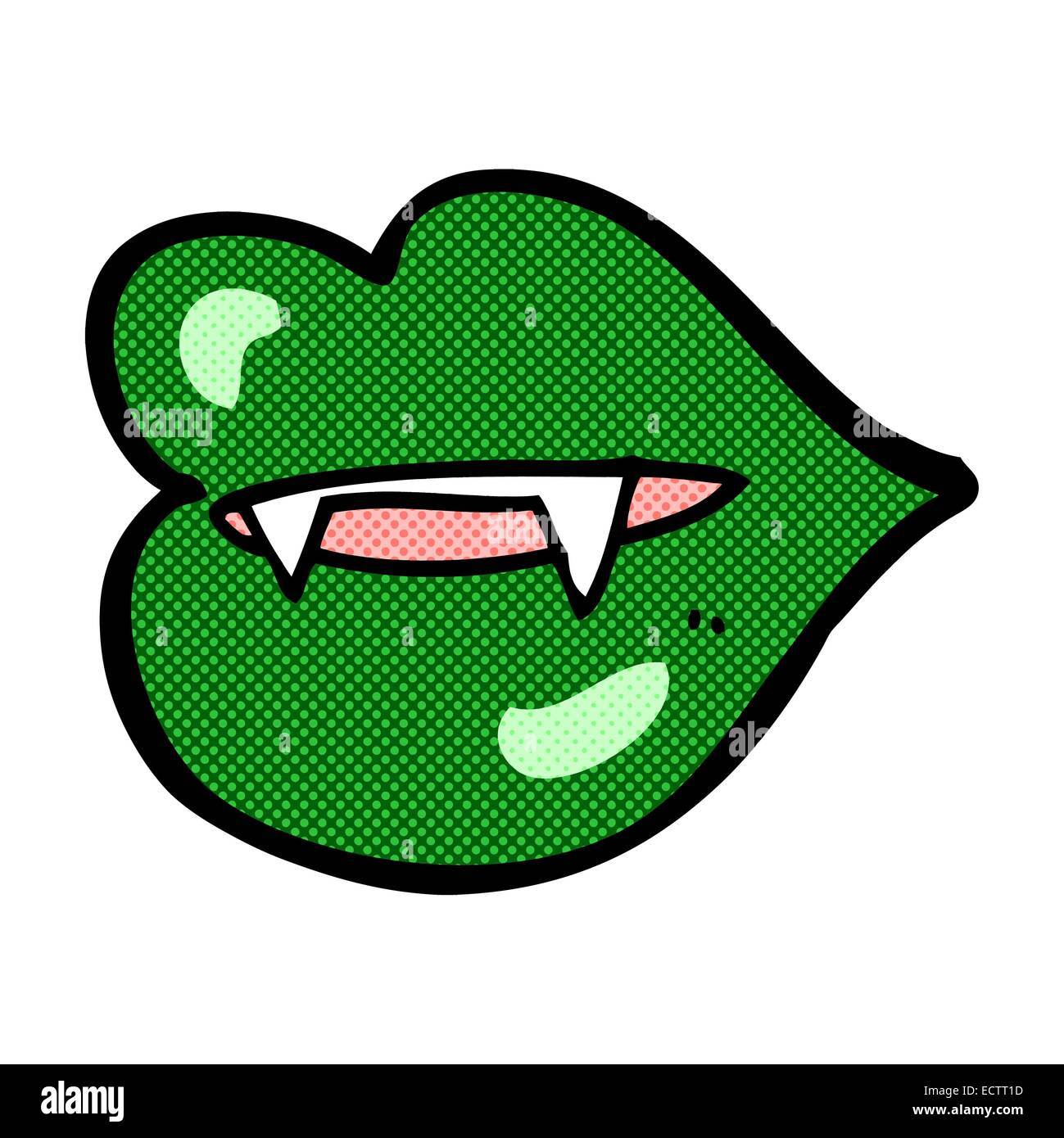 retro comic book style cartoon vampire fangs Stock Vector Image & Art ...