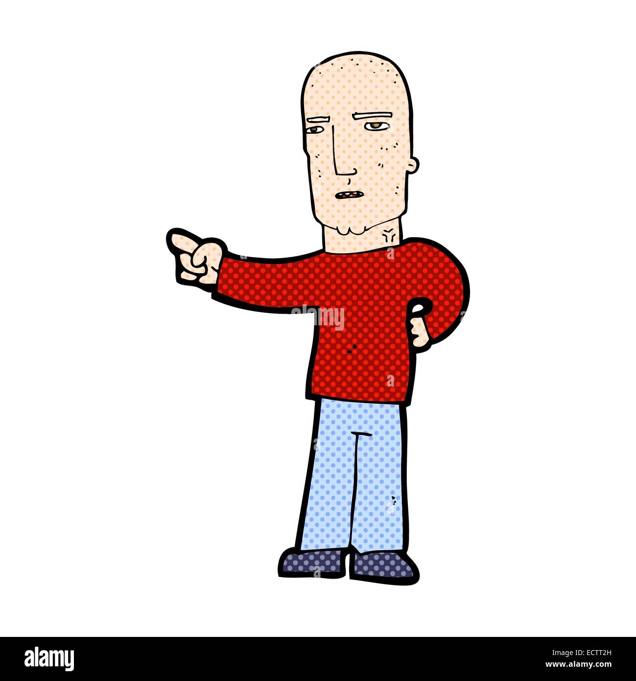 Tough guy point Stock Vector Images - Alamy