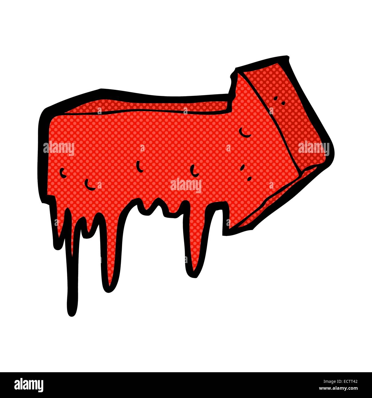 Cartoon bloody pointing arrow hi-res stock photography and images - Alamy