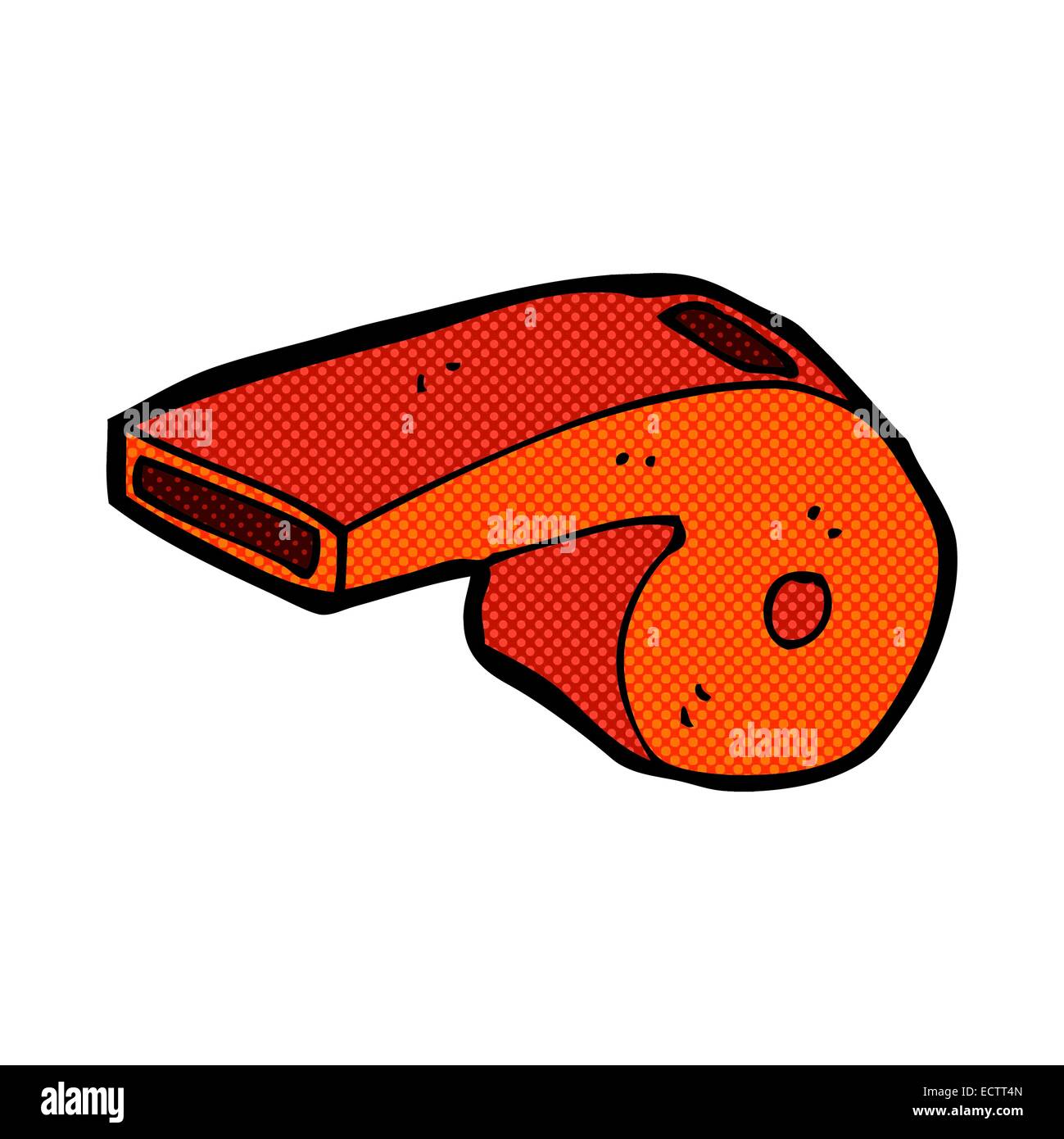 retro comic book style cartoon whistle Stock Vector Image & Art - Alamy