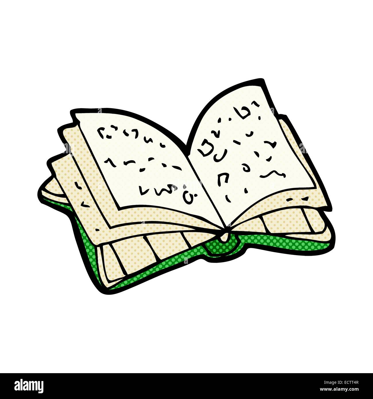 retro comic book style cartoon open book Stock Vector Image & Art - Alamy