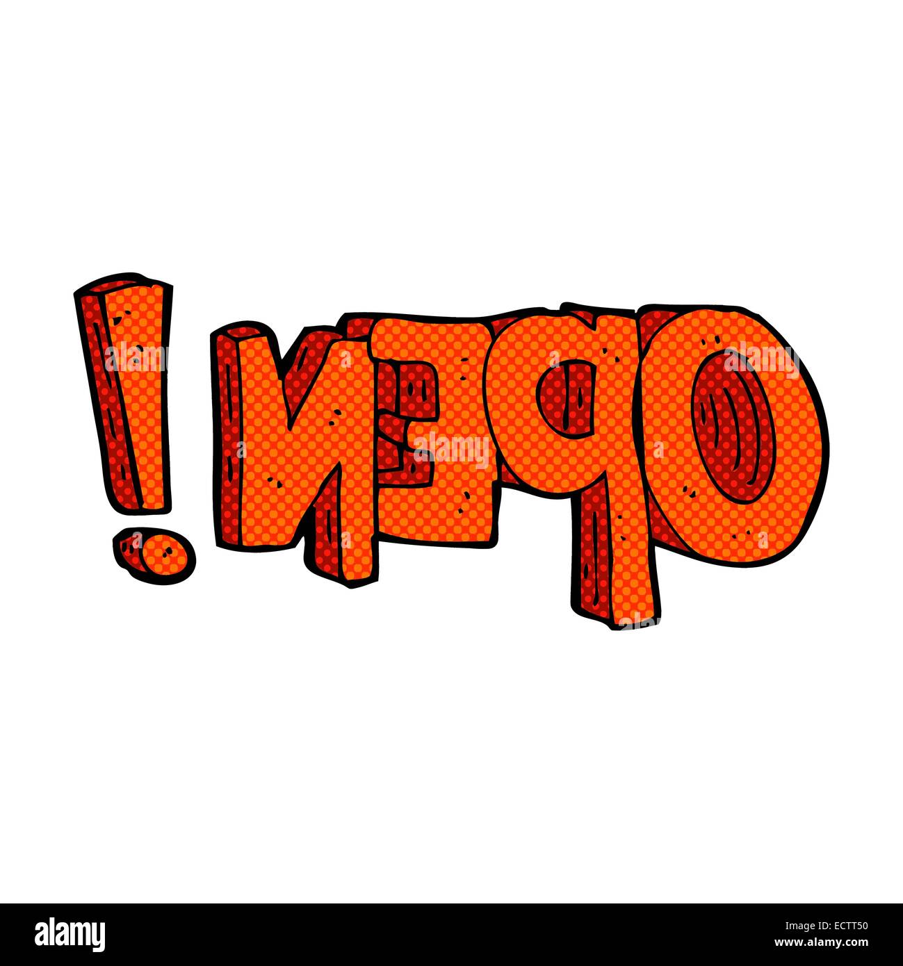 retro comic book style cartoon open symbol Stock Vector Image & Art - Alamy