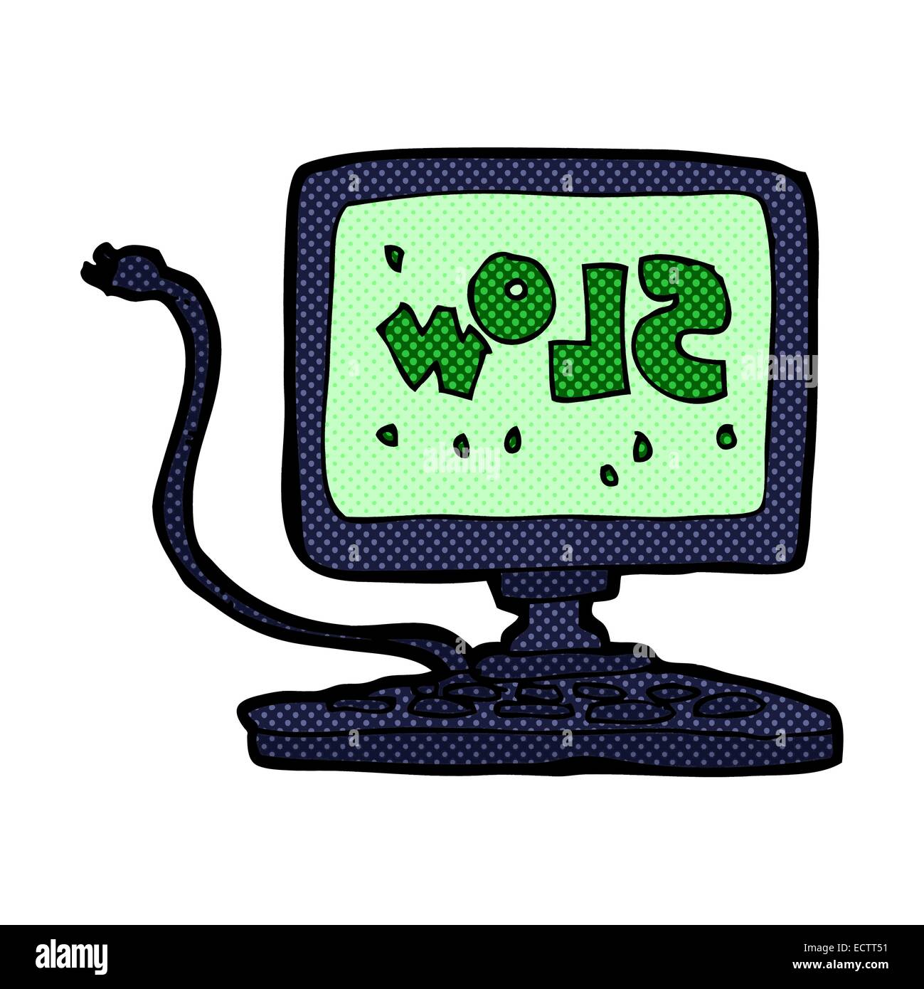 Cartoon Slow Computer Stock Photos & Cartoon Slow Computer Stock Images ...