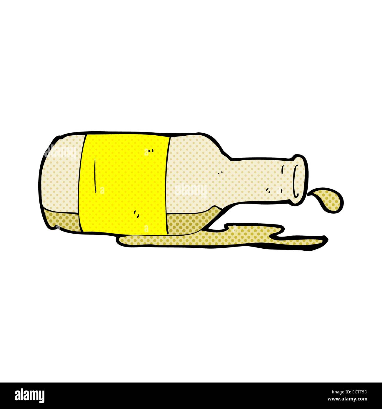 retro comic book style cartoon spilled beer Stock Vector Image & Art ...