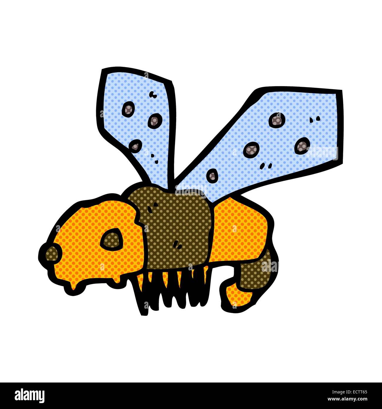 retro comic book style cartoon bee Stock Vector Image & Art - Alamy