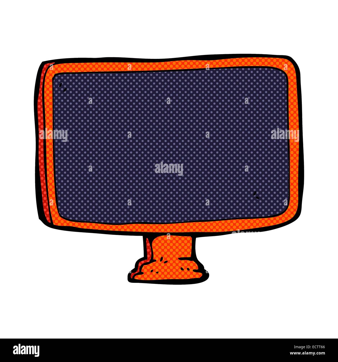 retro comic book style cartoon computer screen Stock Vector Image & Art ...