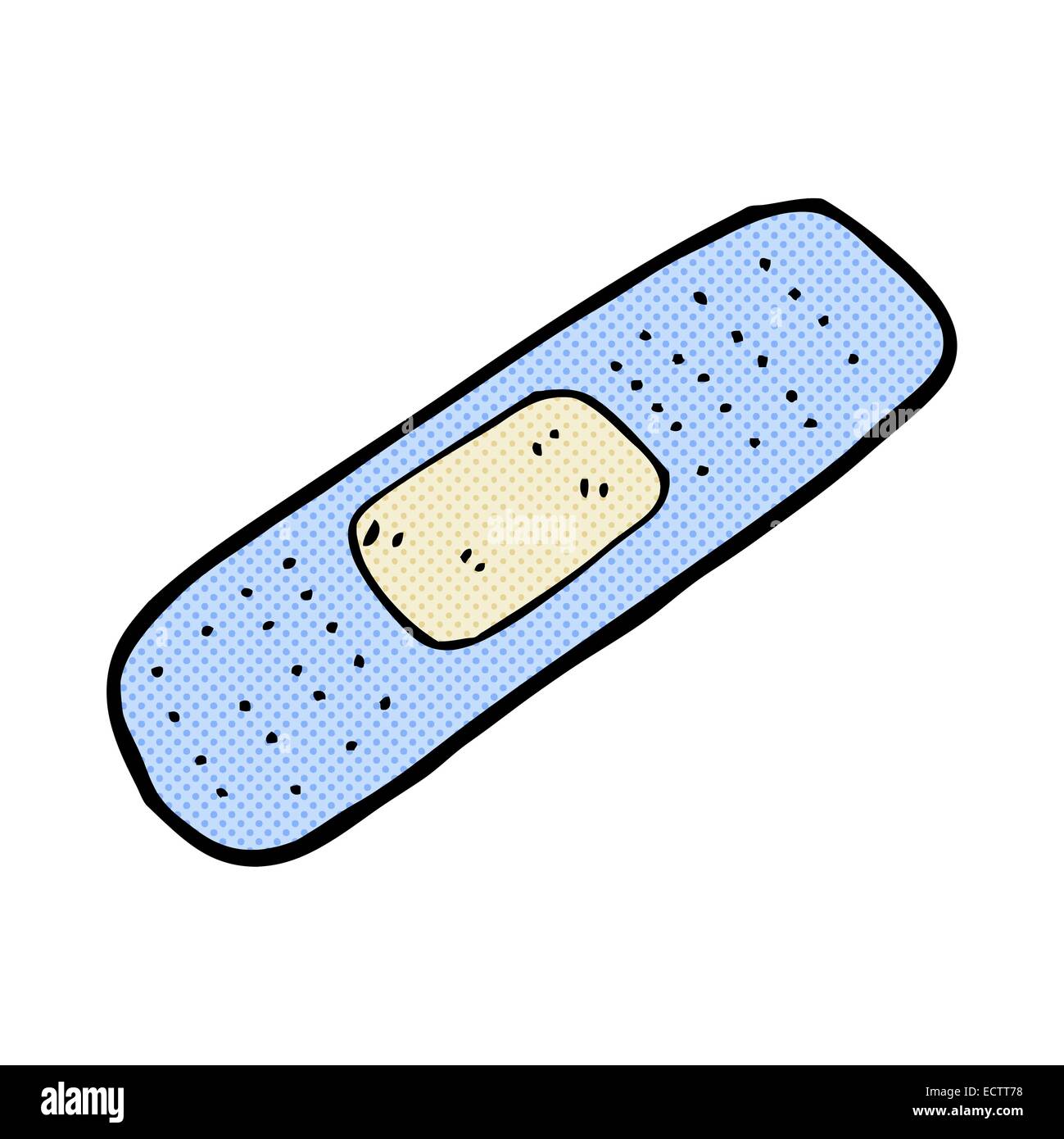 retro comic book style cartoon medical plaster Stock Vector Image & Art ...