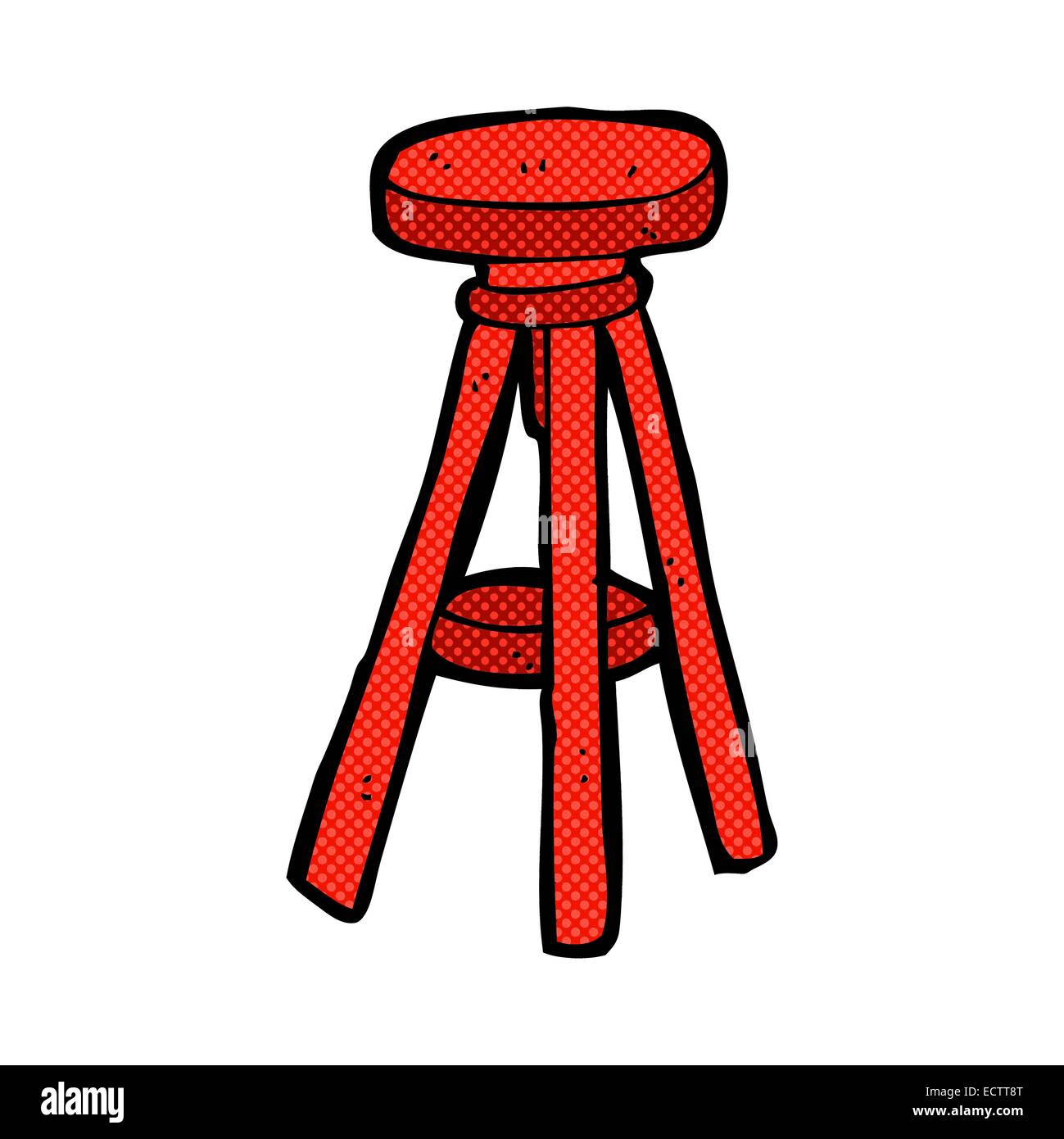 retro comic book style cartoon stool Stock Vector Image & Art - Alamy