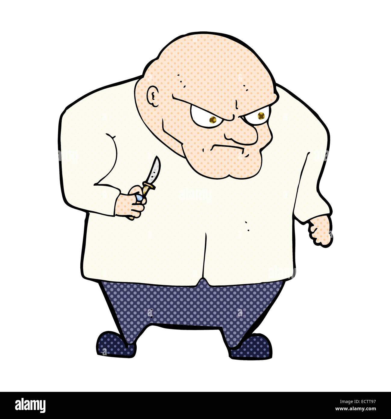 retro comic book style cartoon evil man Stock Vector Image & Art - Alamy