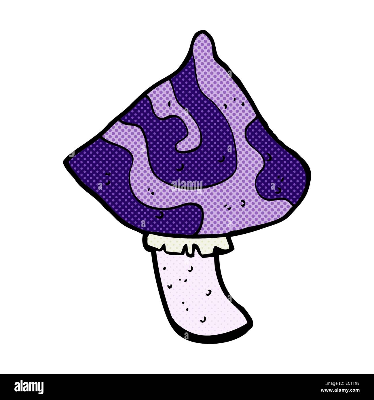 retro comic book style cartoon toadstool Stock Vector Image & Art - Alamy