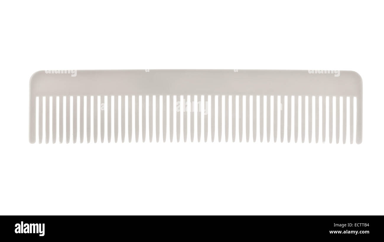 white comb isolated on white background Stock Photo - Alamy