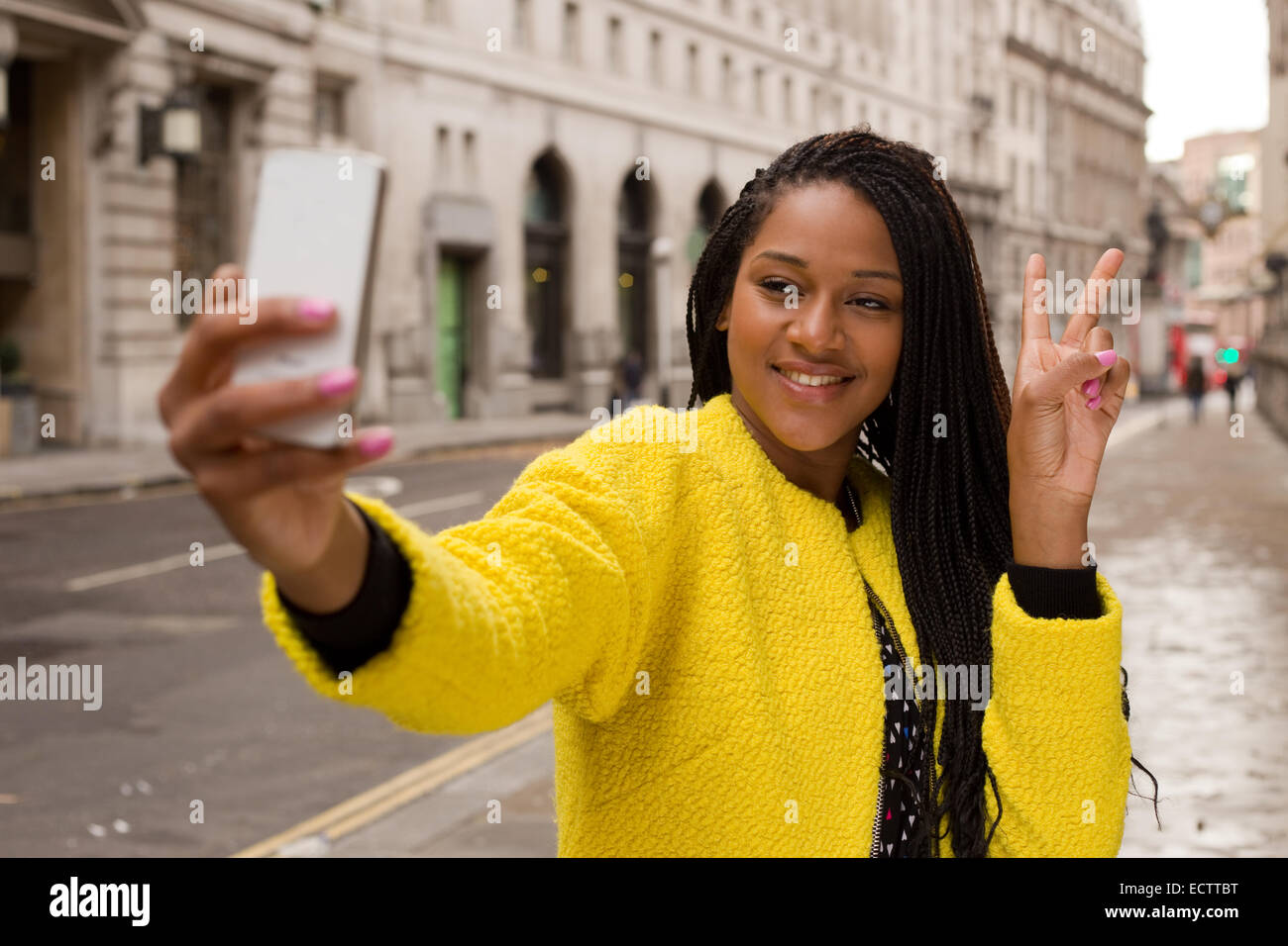 young woman taking a selfie Stock Photo - Alamy