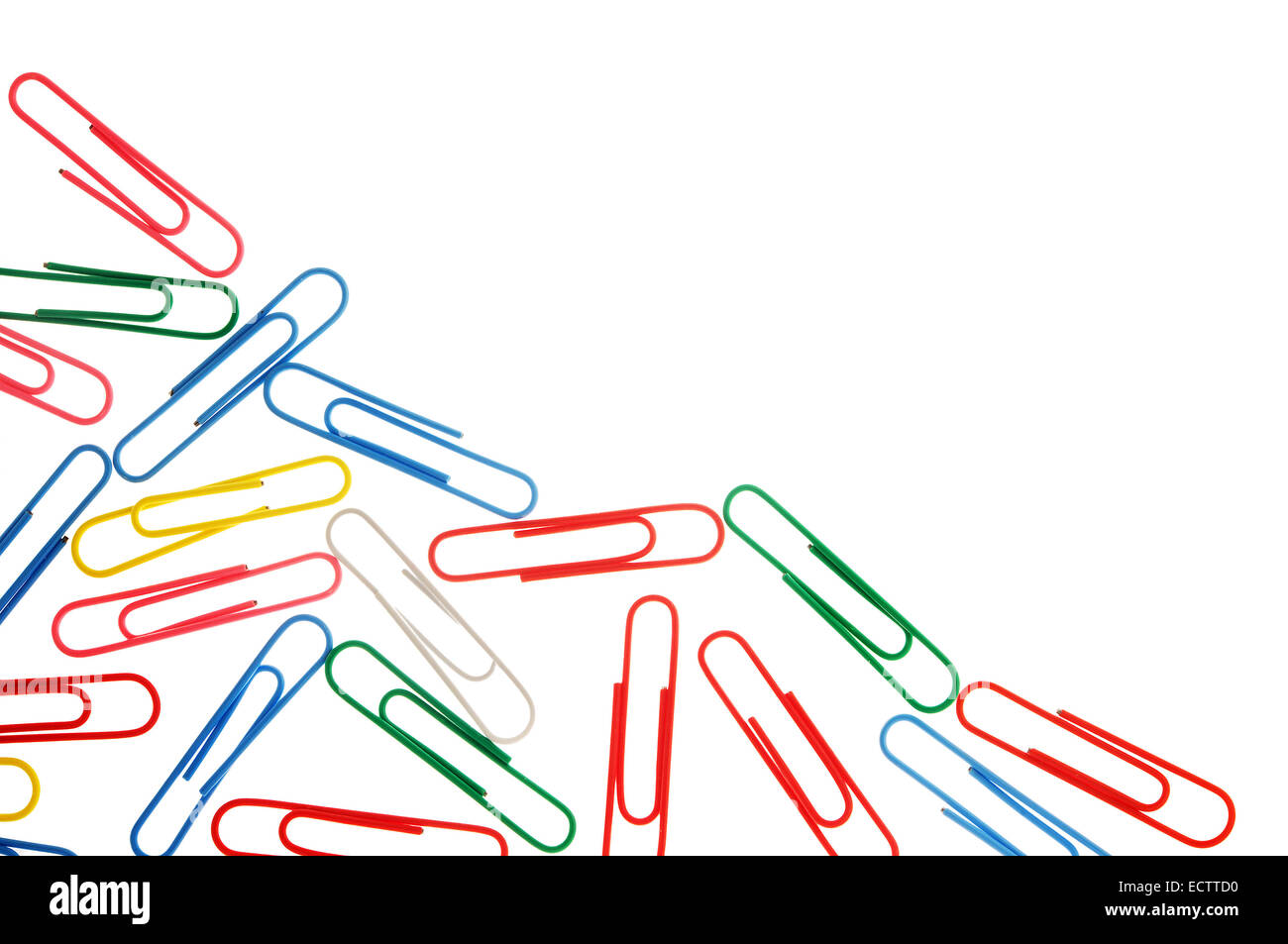 Many white paper clips hi-res stock photography and images - Alamy