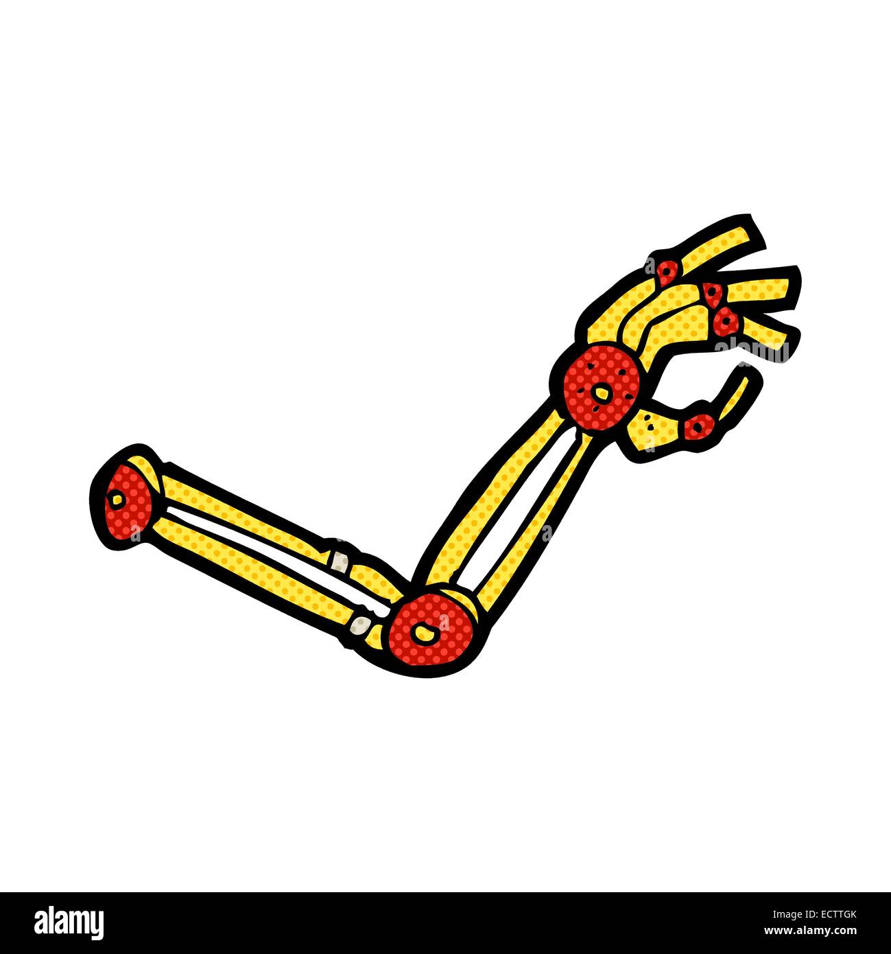 retro comic book style cartoon robot arm Stock Vector Image & Art - Alamy