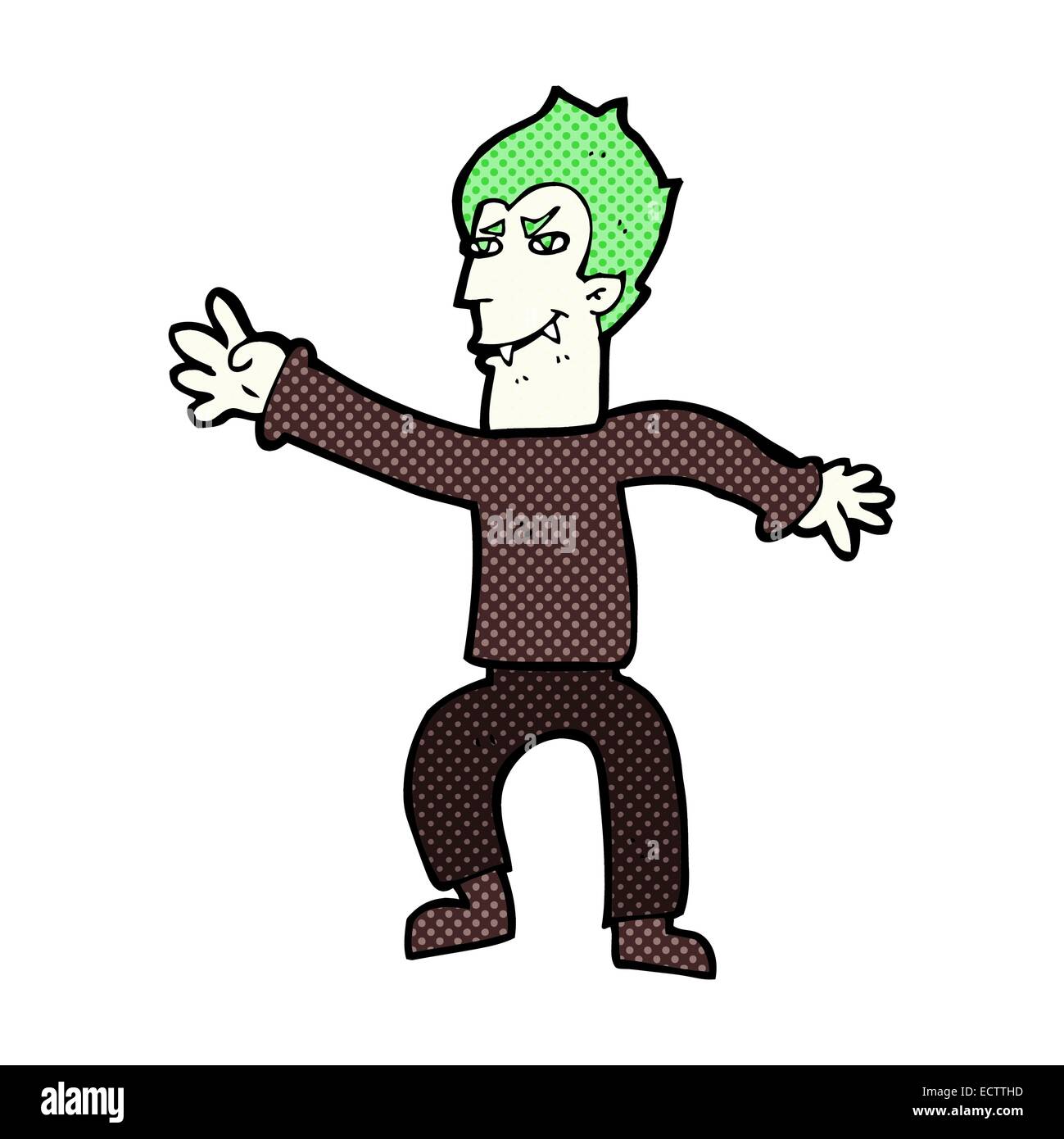 retro comic book style cartoon vampire man Stock Vector Image & Art - Alamy