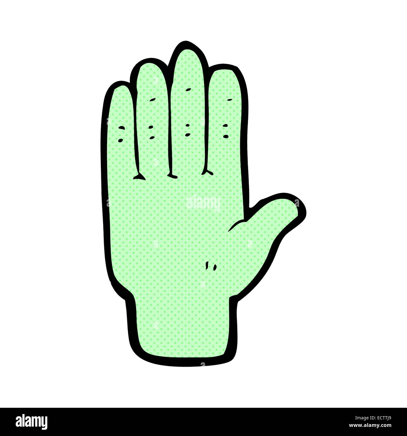 retro comic book style cartoon zombie hand Stock Vector Image & Art - Alamy