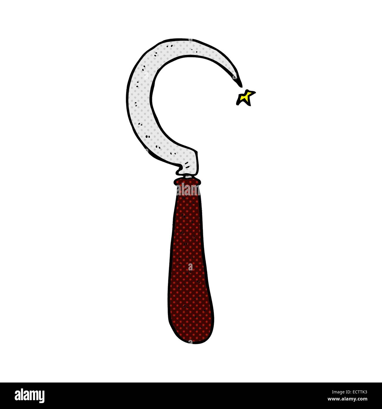 retro comic book style cartoon sickle Stock Vector Image & Art - Alamy