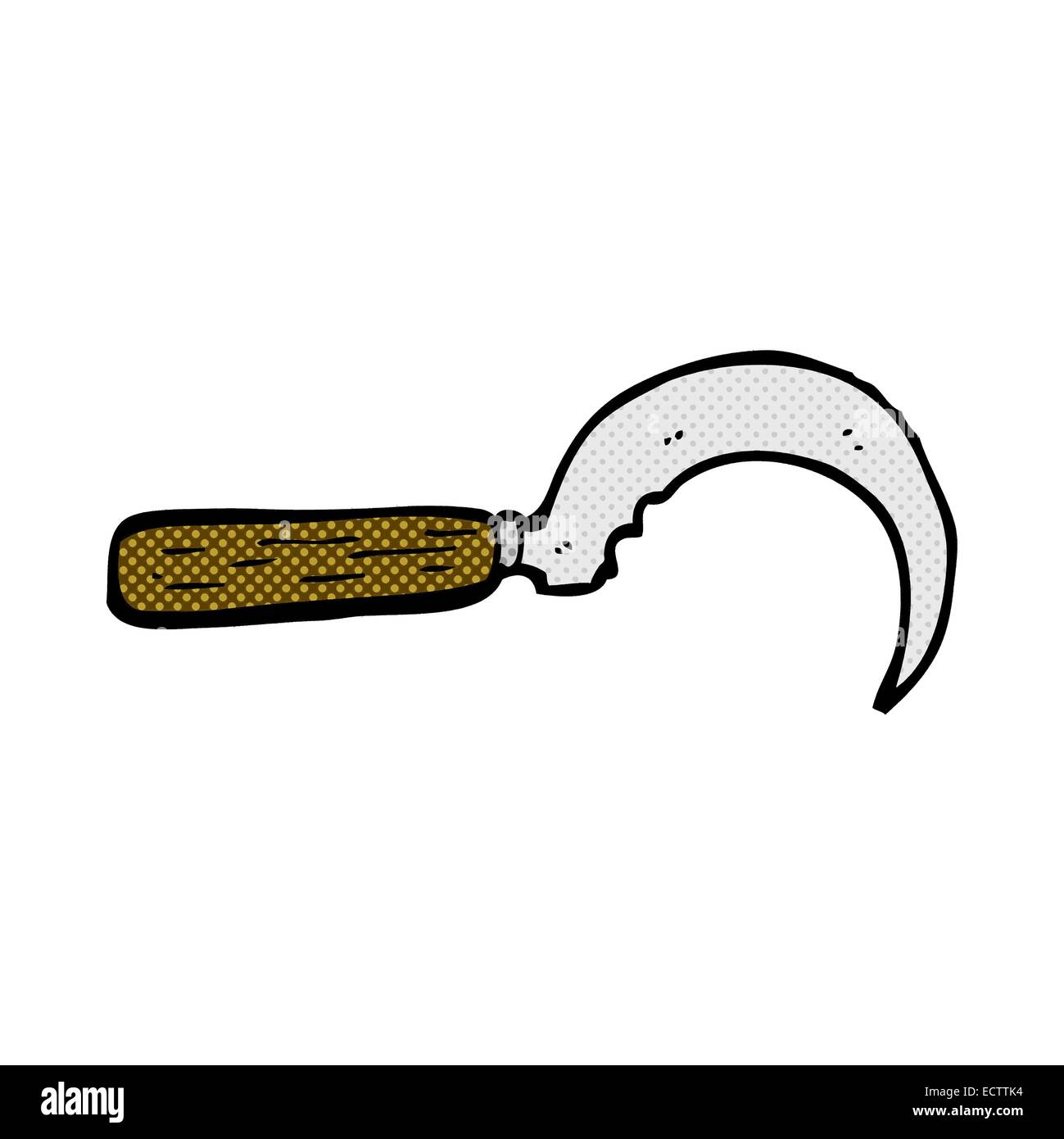 retro comic book style cartoon sickle Stock Vector Image & Art - Alamy