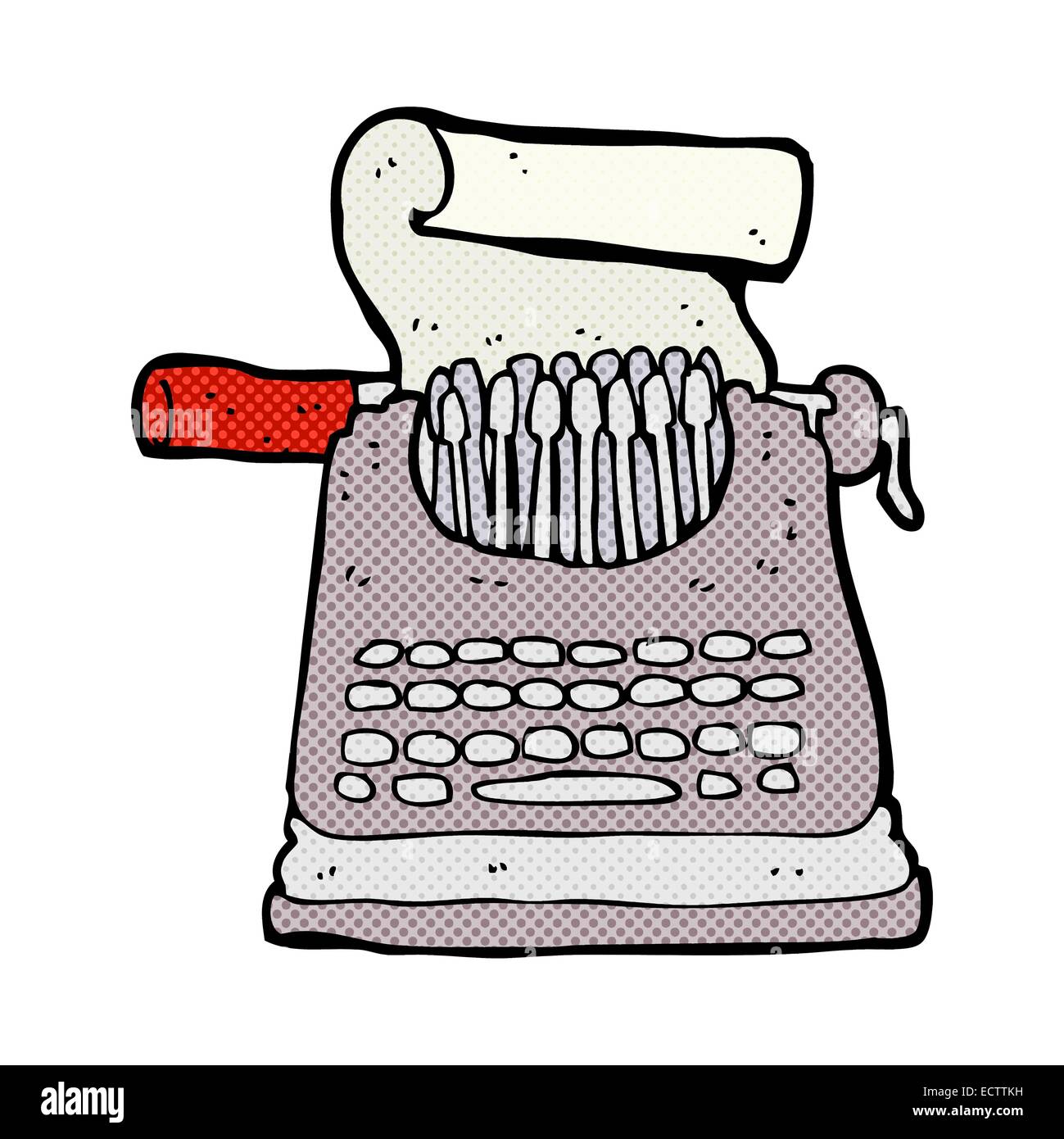 retro comic book style cartoon typewriter Stock Vector Image & Art - Alamy