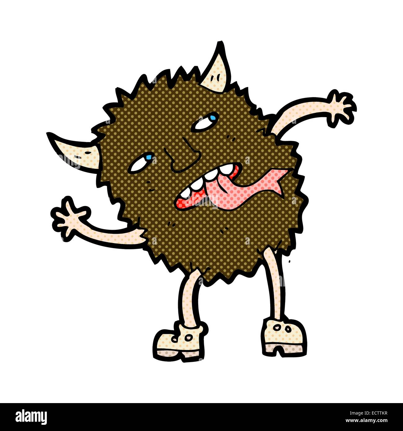 funny retro comic book style cartoon monster Stock Vector Image & Art ...