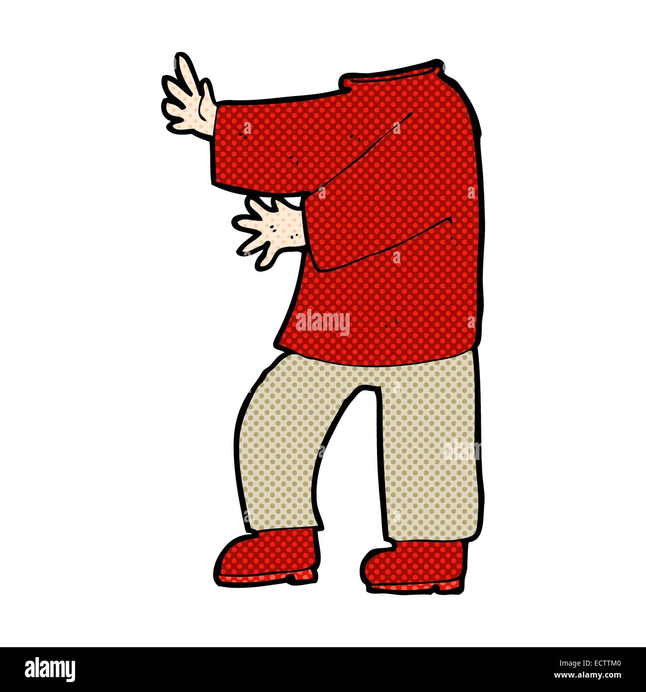 retro comic book style cartoon male body (mix and match retro comic ...