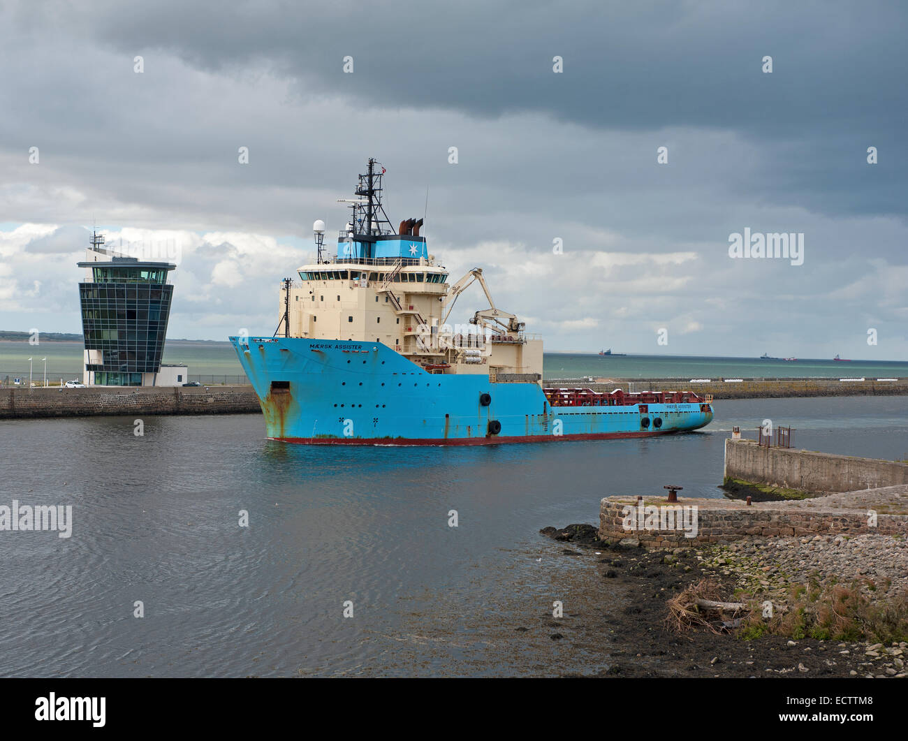 The Offshore wind power installation support vessel 'Maersk Assister ...