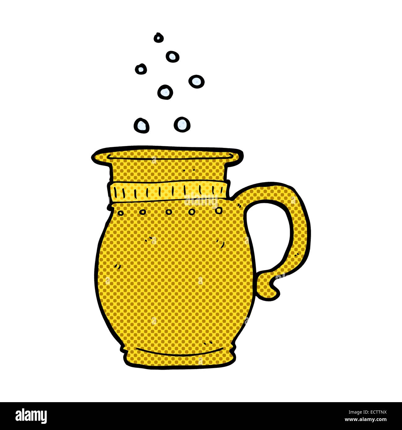 retro comic book style cartoon beer tankard Stock Vector Image & Art ...