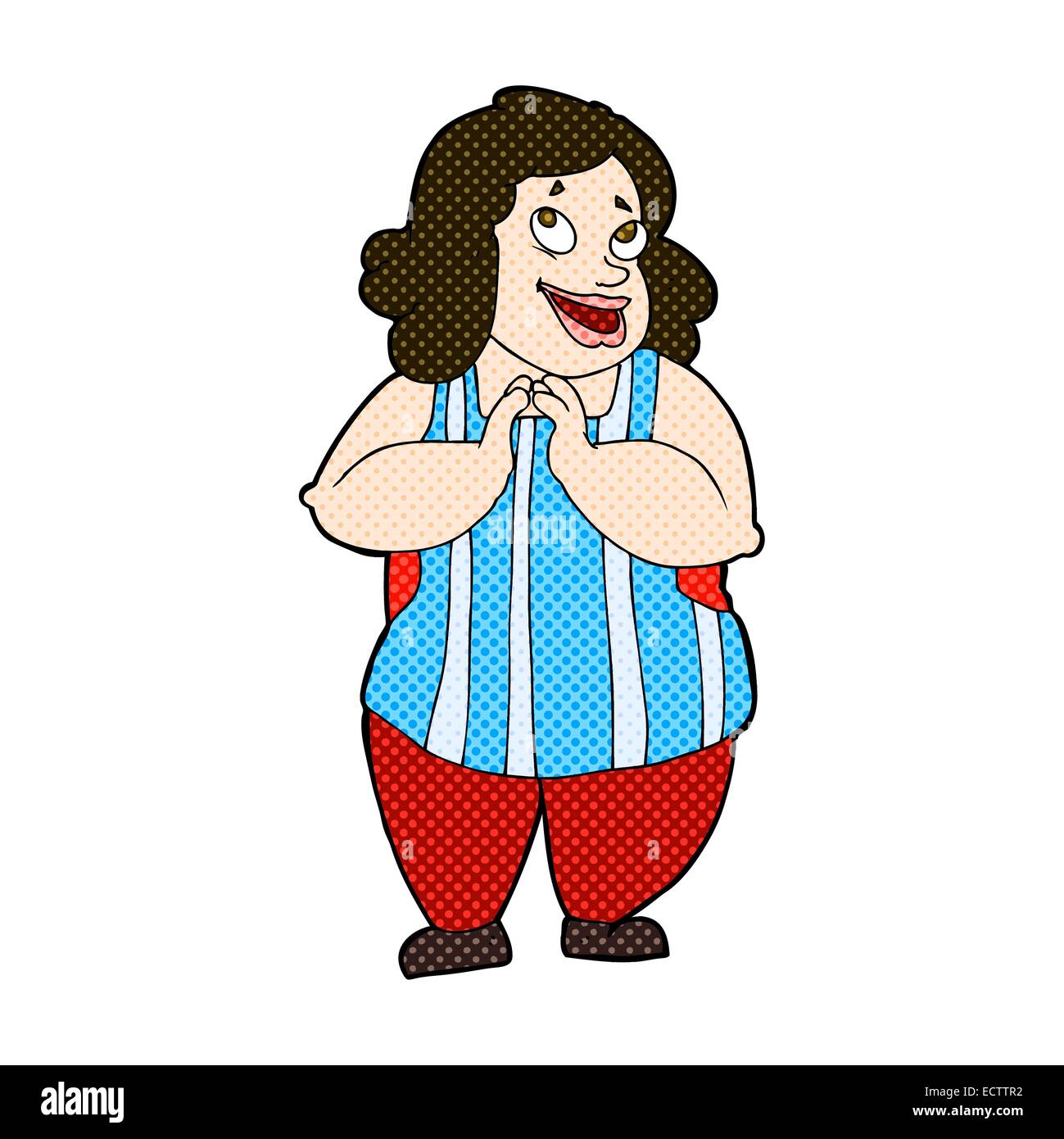 Happy woman cook book Stock Vector Images - Alamy