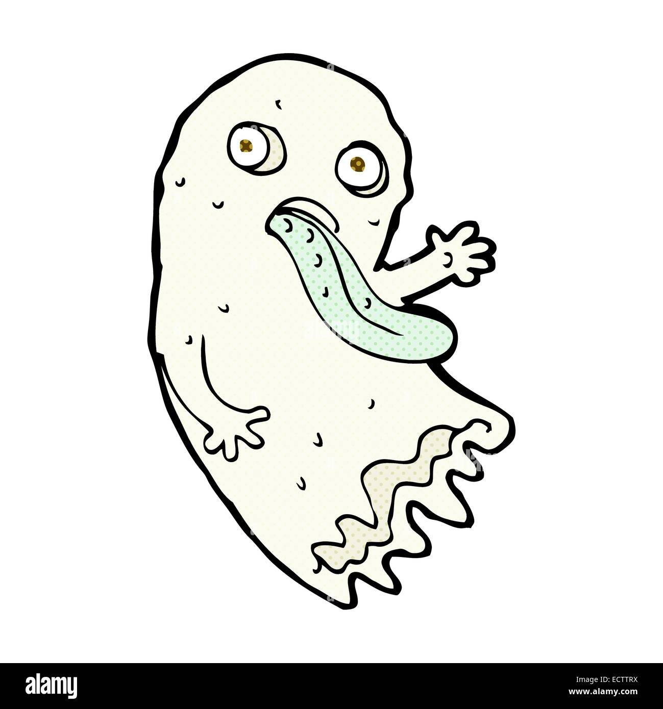 gross retro comic book style cartoon ghost Stock Vector Image & Art - Alamy