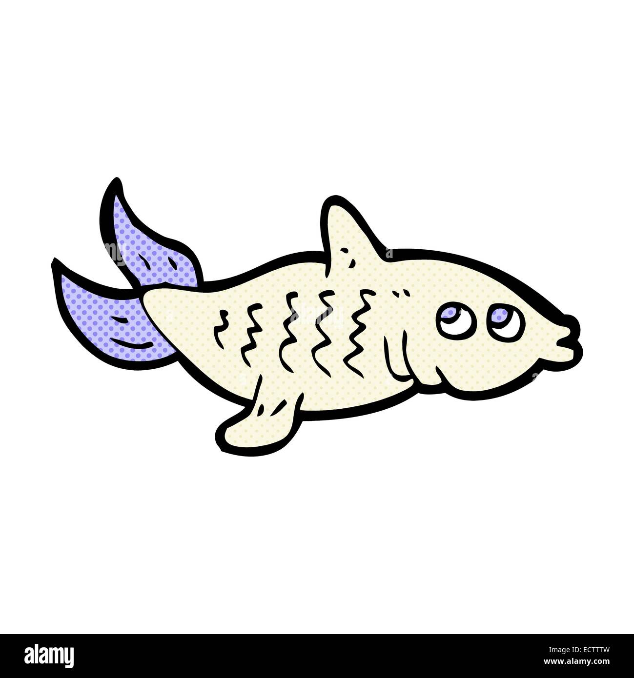 retro comic book style cartoon fish Stock Vector Image & Art - Alamy